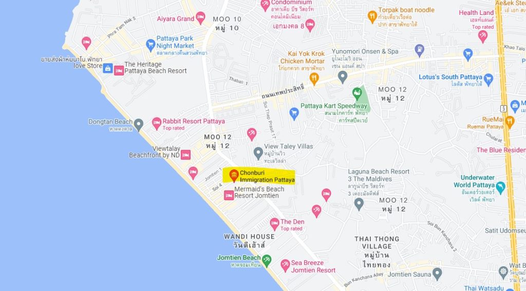 Thai Immigration in Pattaya Chonburi - Thai Immigration